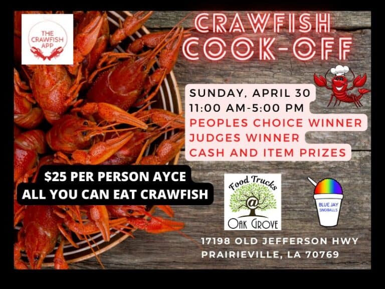 Crawfish Cook Off @ Oak Grove - Louisiana's Sweet Spot