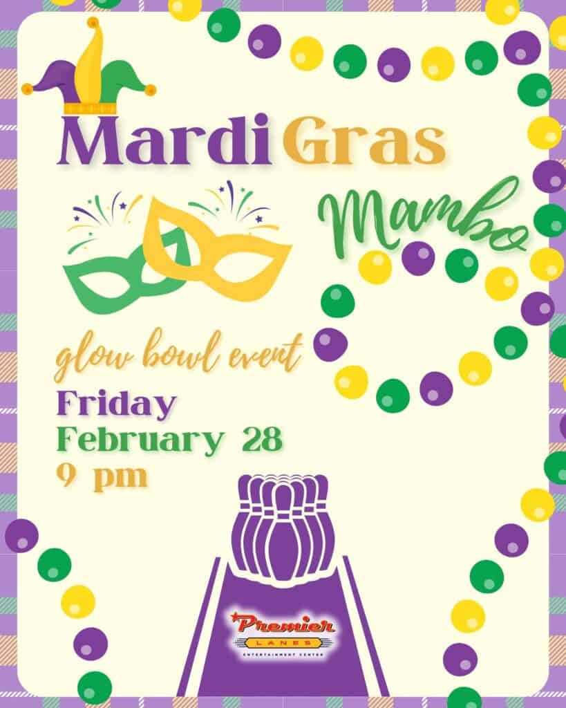 Mardi Gras Mambo Glow Bowl - Louisiana's Sweet Spot