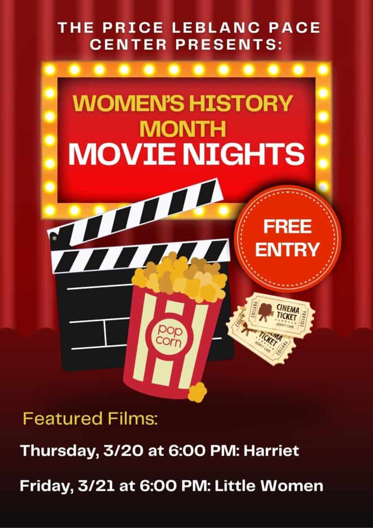 Women's History Month Movie Night - Louisiana's Sweet Spot